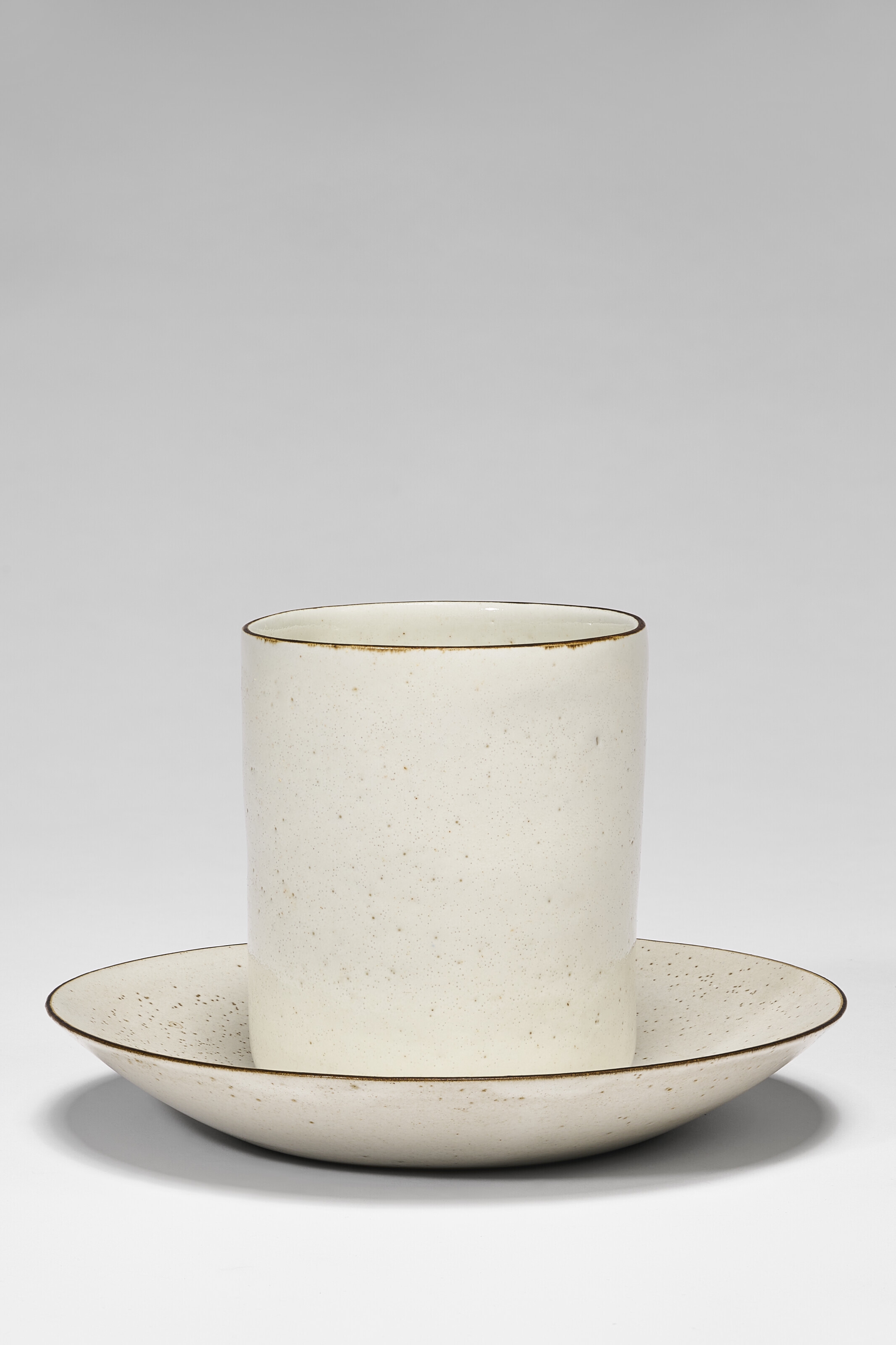 Lucie Rie | Beaker and Saucer, circa 1970 | MutualArt