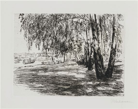 Max Liebermann | Landscape at Wannsee (1918) | MutualArt