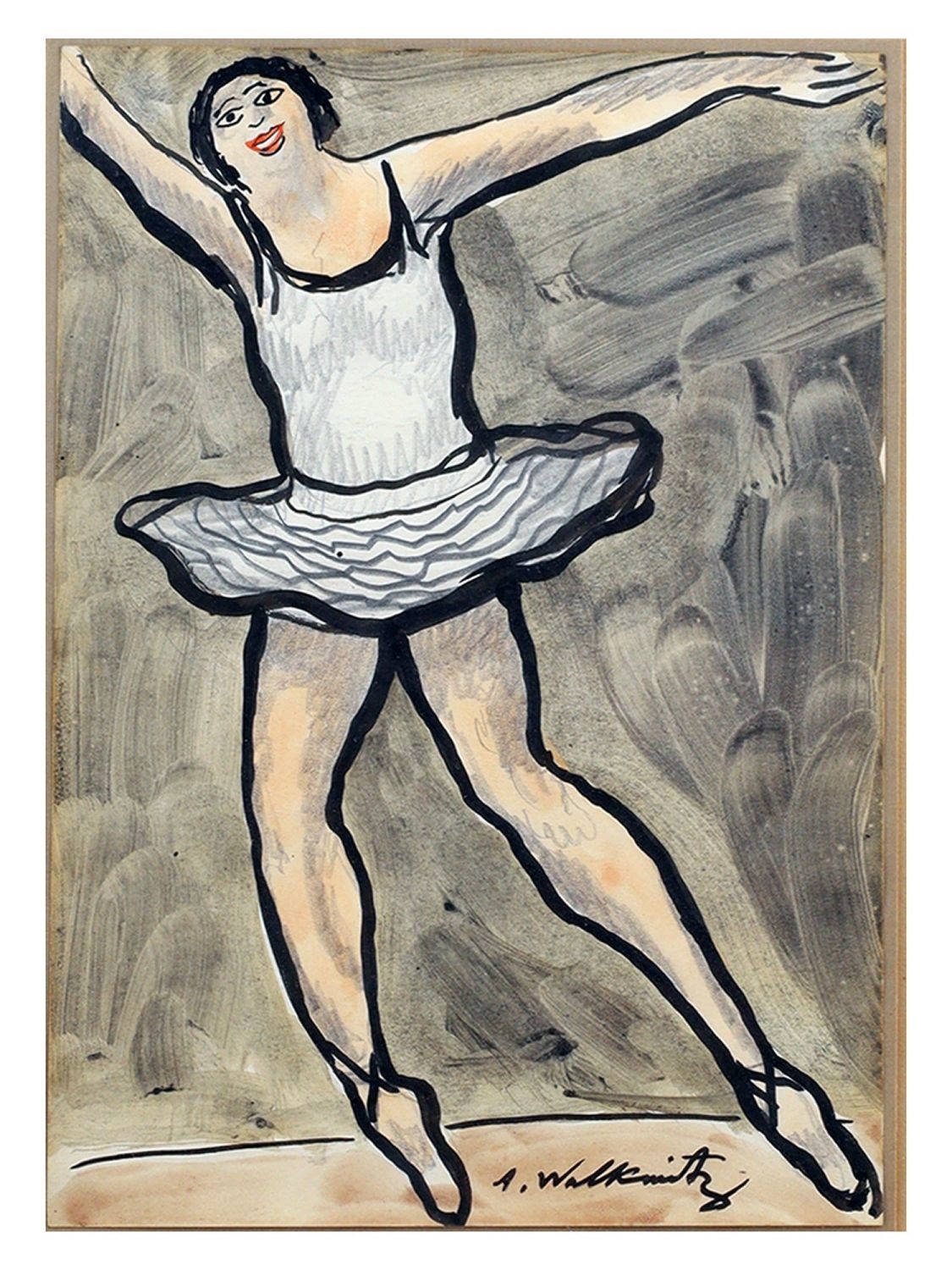 Abraham Walkowitz | AN ABRAHAM WALKOWITZ WATERCOLOR PAINTING OF ISADORA ...