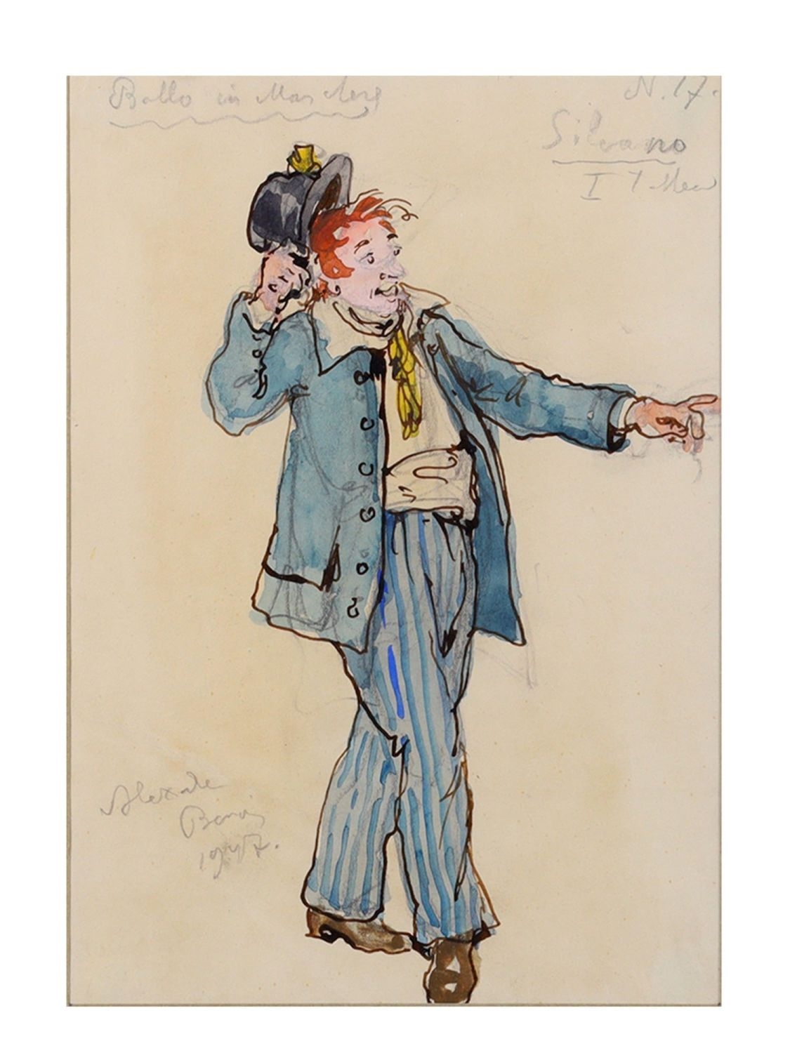 Alexandre Nikolaïevitch Benois | A STAGE DESIGN DRAWING BY ALEXANDER ...