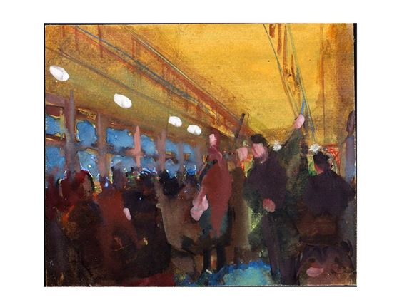 Solomon Nikritin | A SOLOMON NIKRITIN MIXED MEDIA PAINTING, SOVIET ...