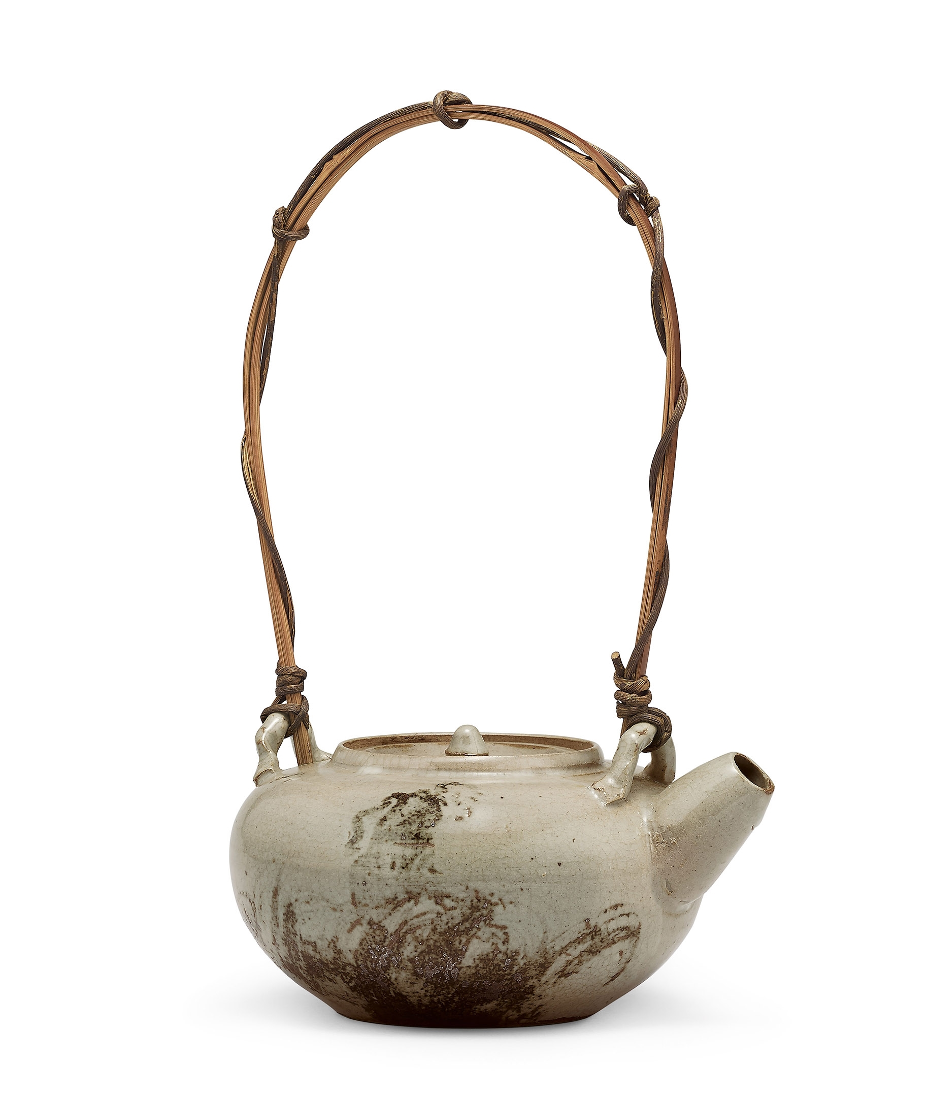 Shunkyo Yamamoto | A POTTERY TEAPOT-SHAPED VASE | MutualArt
