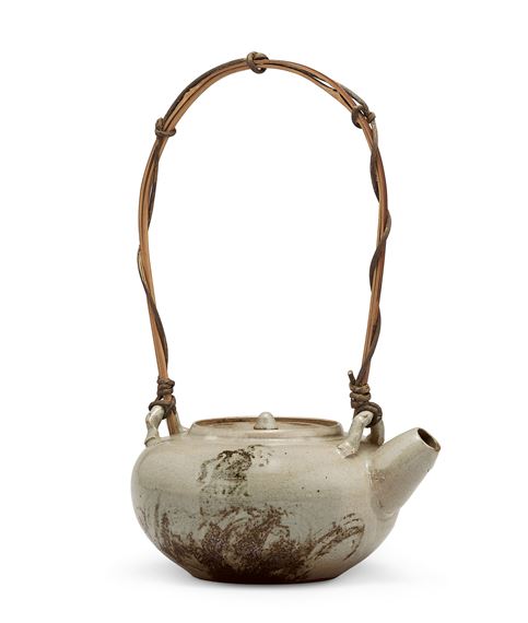 Shunkyo Yamamoto | A POTTERY TEAPOT-SHAPED VASE | MutualArt