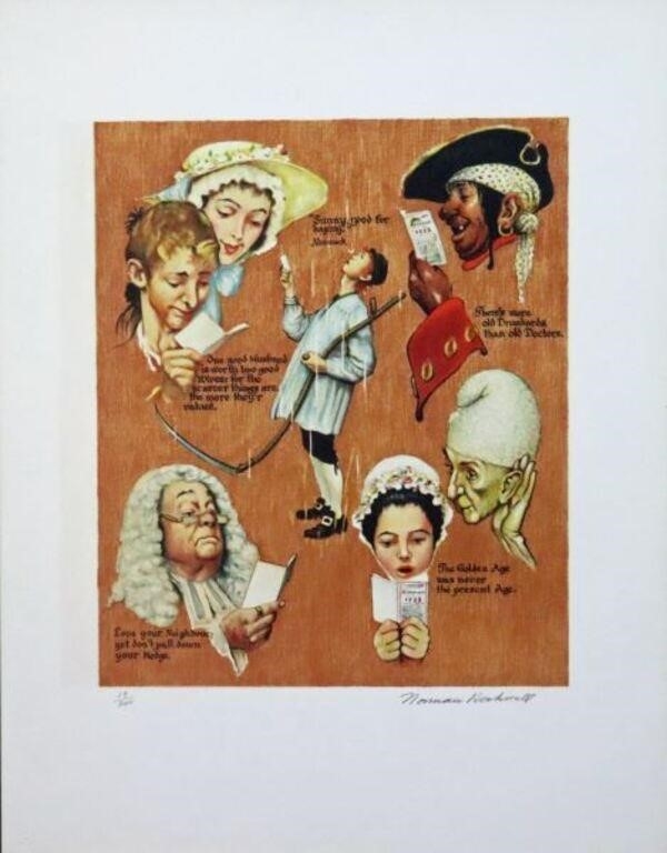 Norman Rockwell | NORMAN ROCKWELL - POOR RICHARD'S ALMANACK SUITE ...