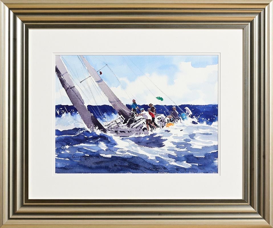 Ken Hayes | Sailing In Rough Seas | MutualArt