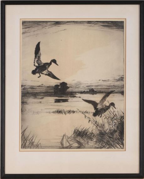 Frank Weston Benson | FRANK WESTON BENSON ETCHING OF DUCKS (1930 ...