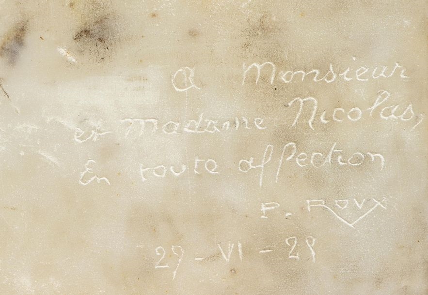 Pierre Roux | Bas-relief en marbre de Carrare | MutualArt