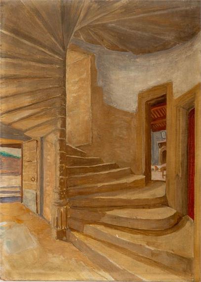 Pierre Roux | Escalier à vis | MutualArt