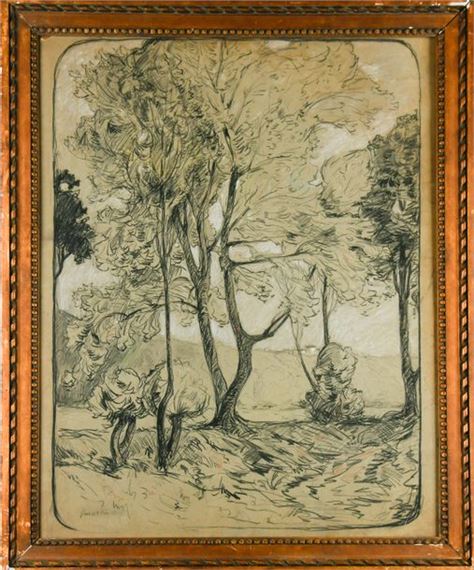 Francisque Martin | Paysage aux grands arbres | MutualArt