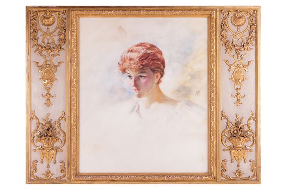 British School, 20th Century | a watercolour portrait of Enid Scudamore ...