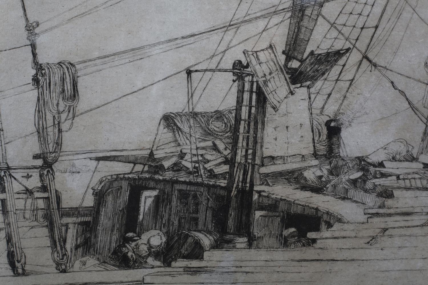 Frank Short | 'Dinner-time on board the timber barque 'Marie' unloading ...