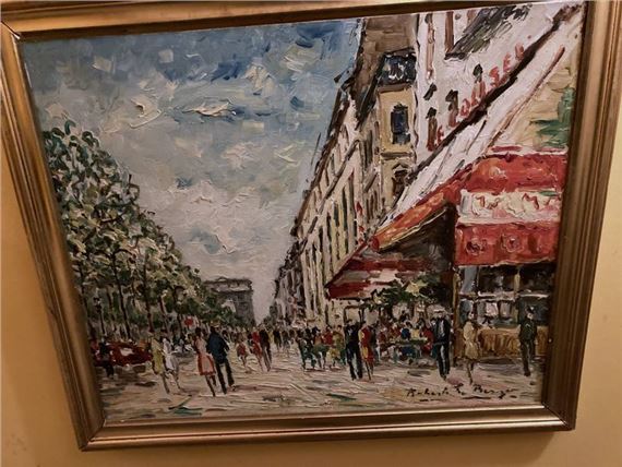 Robert Le Berger | MODERN SCHOOL View of the Arc de Triomphe from the ...