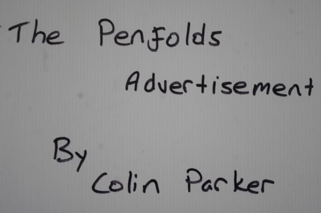 Colin Parker | The Penfolds Advertisment | MutualArt