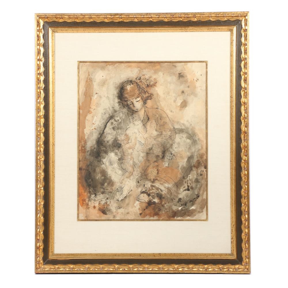 Reuven Rubin | Mother and Child, 1968 (1968) | MutualArt