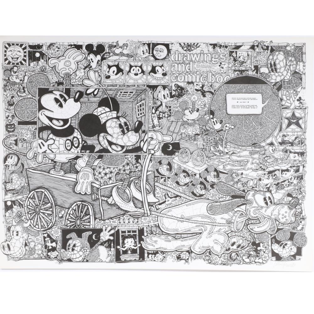 John Fawcett | Mickey Mouse Disney comic exhibition poster, 1972 (1972 ...