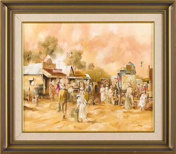 John Guy | Town Gathering (1944 - 2000) | MutualArt