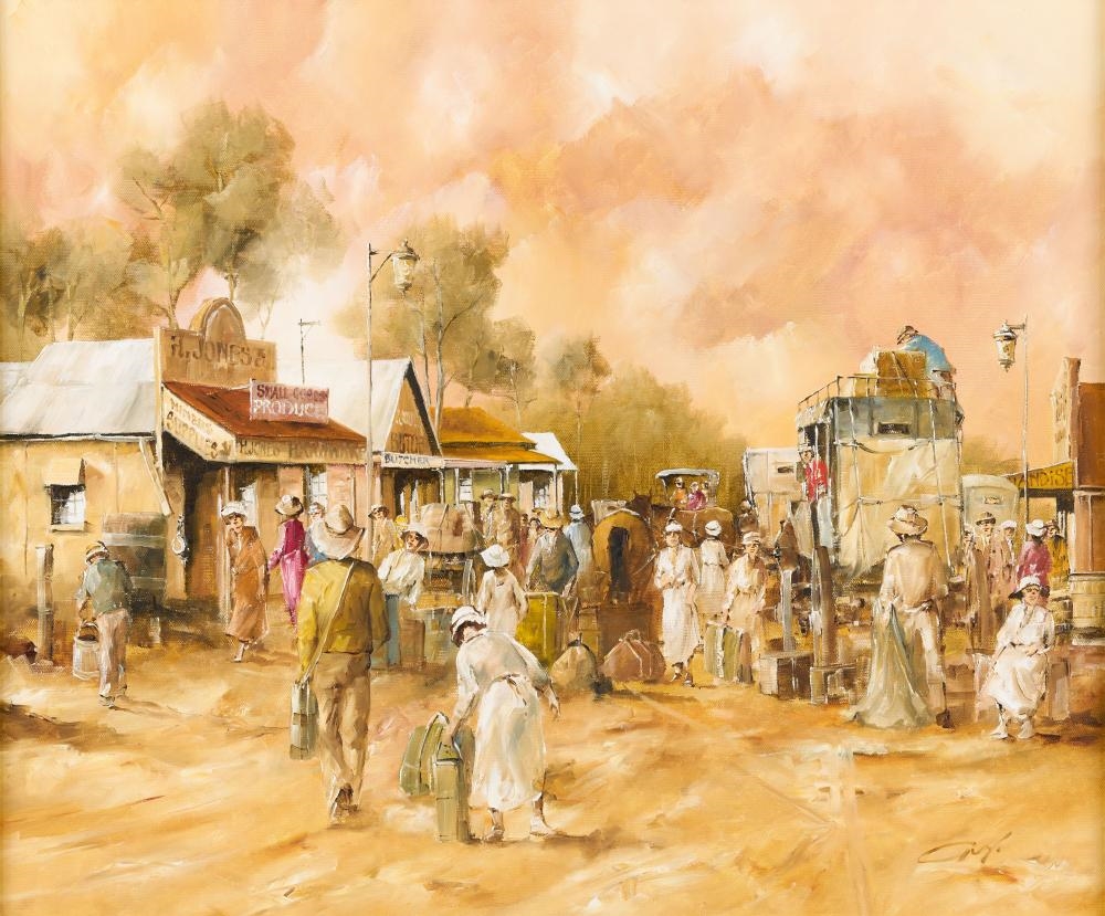 John Guy | Town Gathering (1944 - 2000) | MutualArt