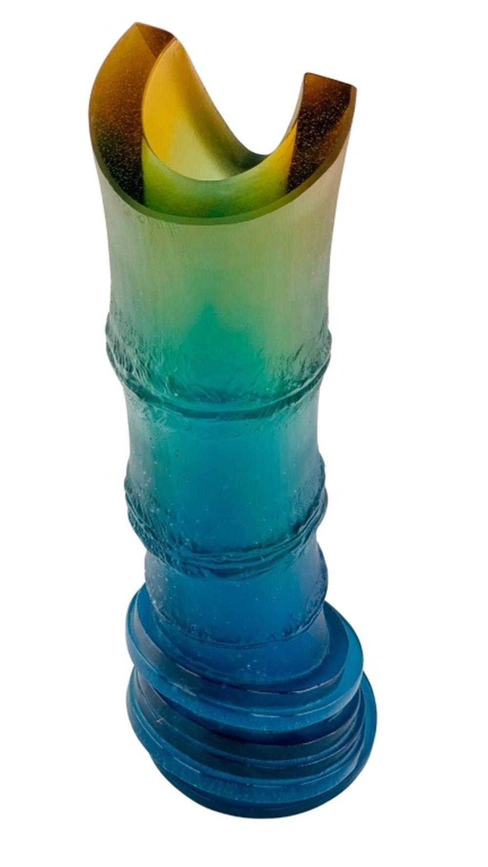 Emilio Robba | Emilio Robba For Daum France Bambou Vase | MutualArt