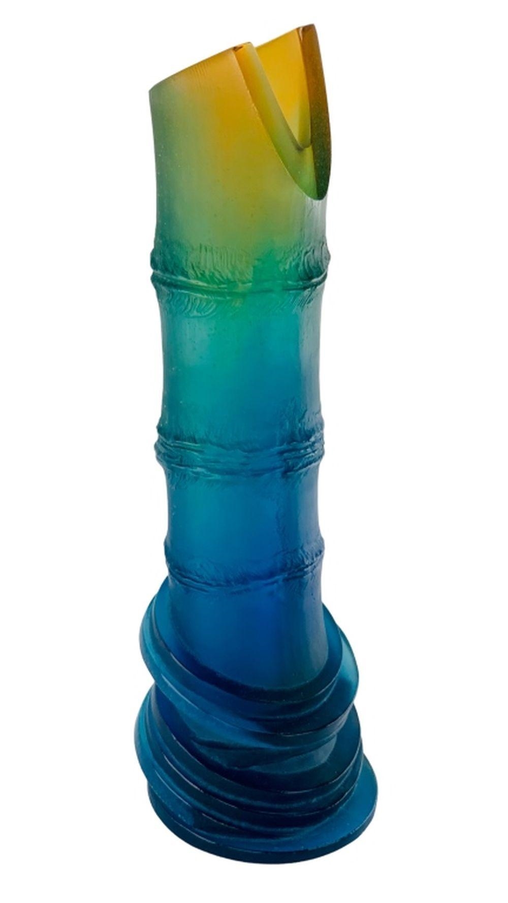 Emilio Robba | Emilio Robba For Daum France Bambou Vase | MutualArt