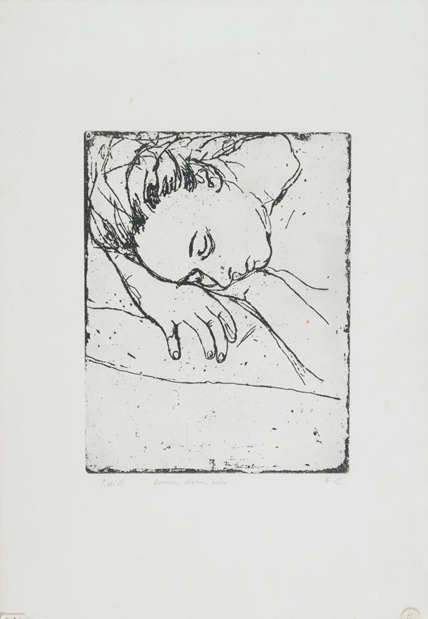 Felice Casorati | Donna dormiente | MutualArt