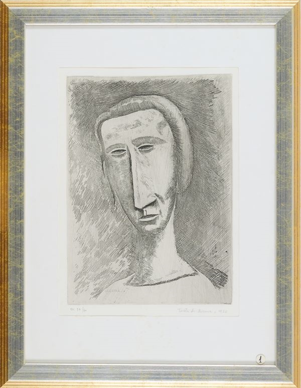 Carlo Carrà | Testa di donna (1922) | MutualArt