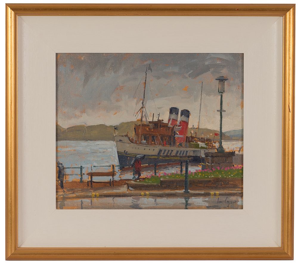 Ian Cryer | RED FUNNELLS ON THE STEAMSHIP | MutualArt