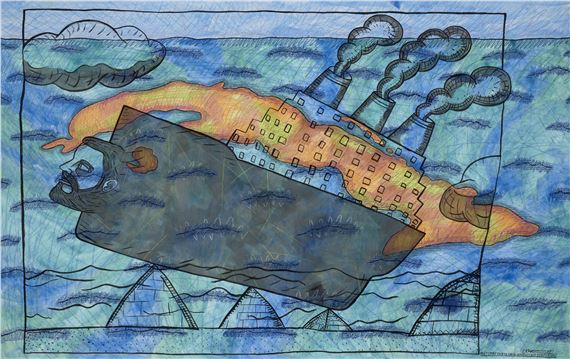 Tonel | Autorretrato como barco (Four Pyramids) | MutualArt