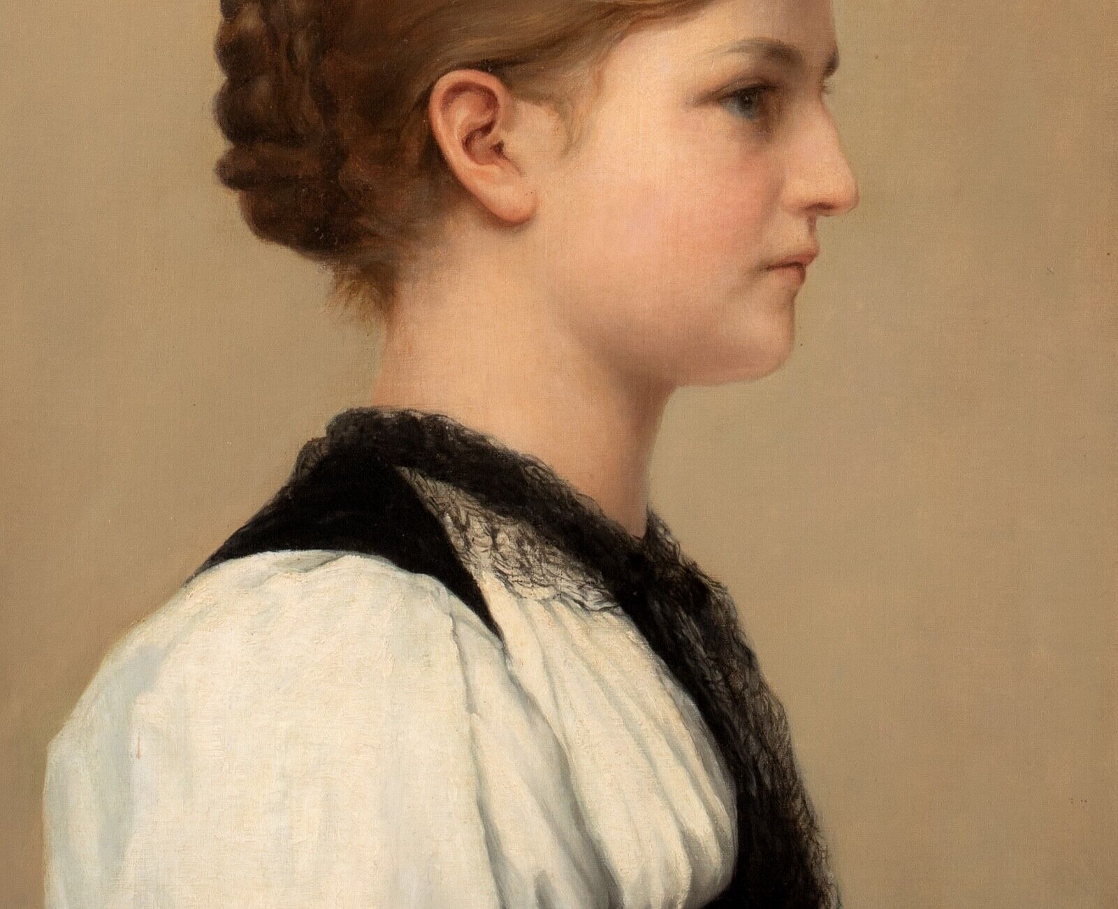 Albert Anker | PORTRAIT OF A YOUNG GIRL (19th Century) | MutualArt
