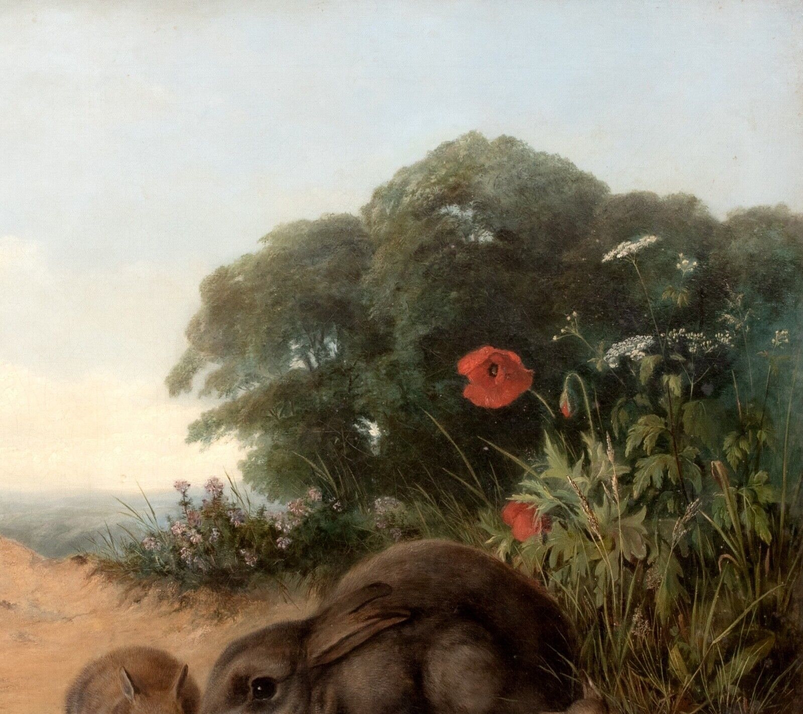 Henry Barnard Gray | THE RABBIT FAMILY (19th Century) | MutualArt