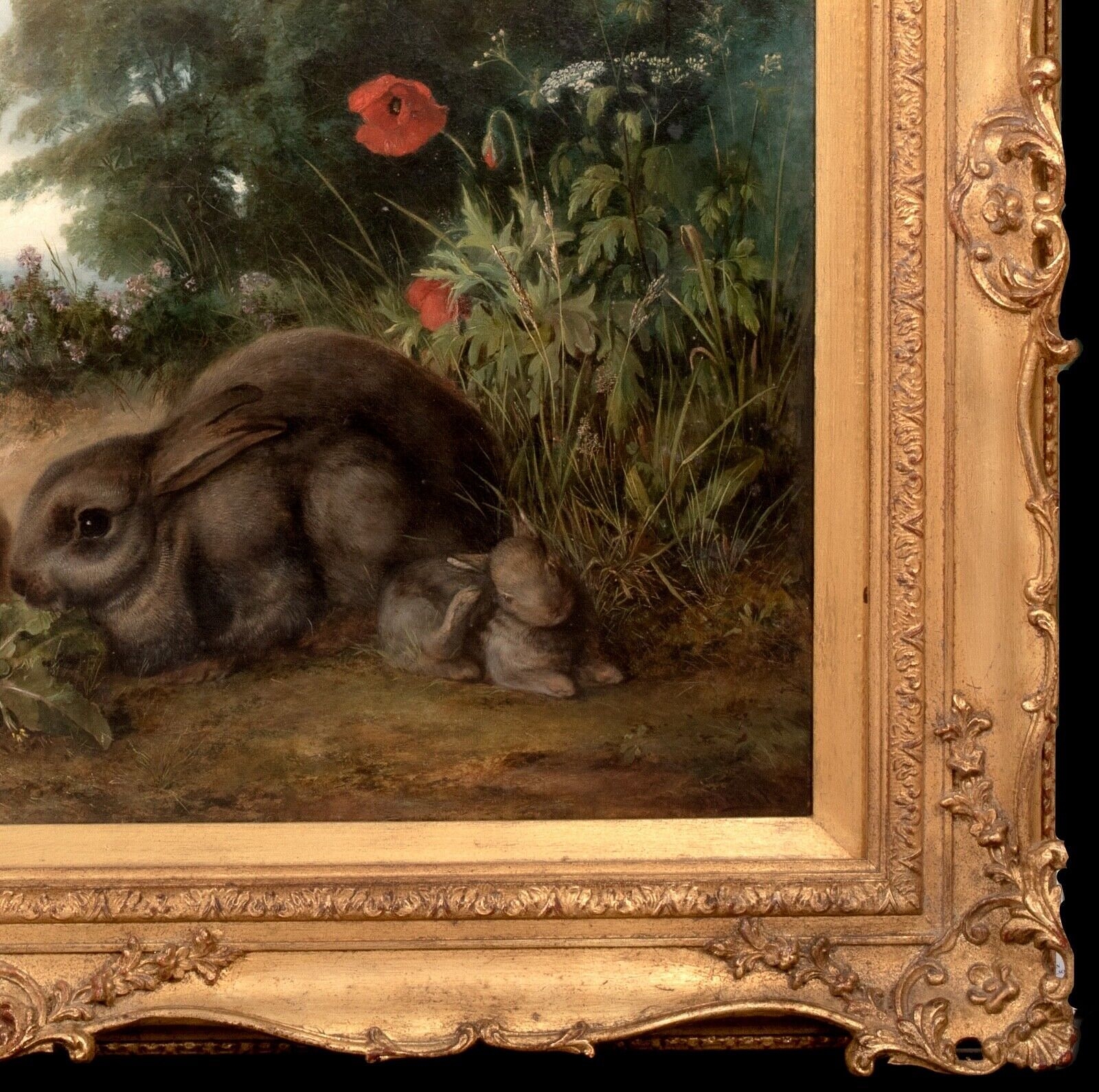 Henry Barnard Gray | THE RABBIT FAMILY (19th Century) | MutualArt