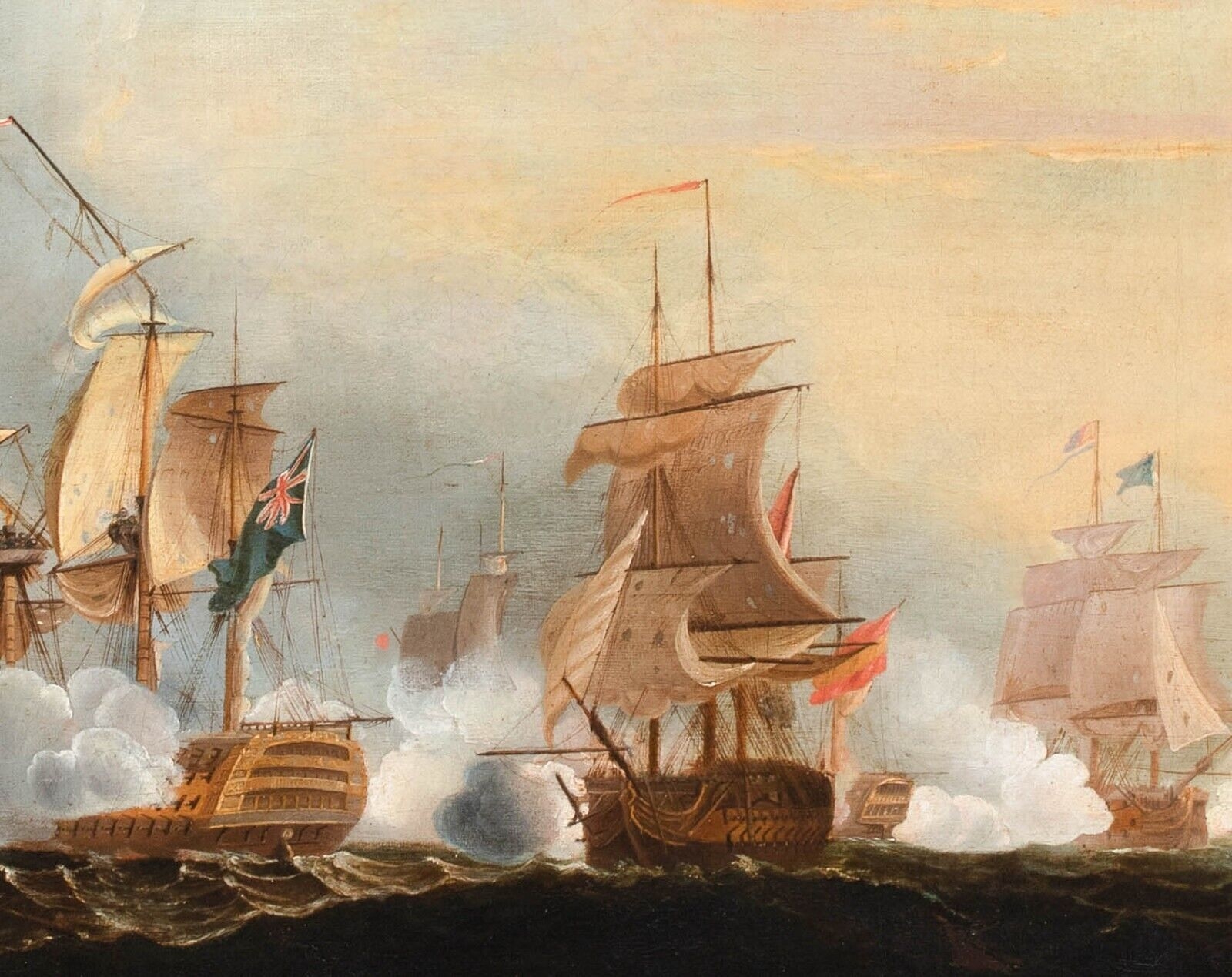 Thomas Luny | THE BATTLE OF TRAFALGAR (19th Century) | MutualArt