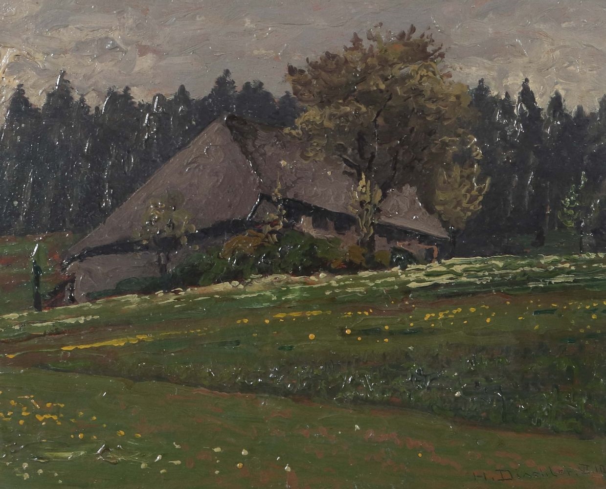 Hermann Dischler | Winter in the Black Forest. Near Erlenbruck ...