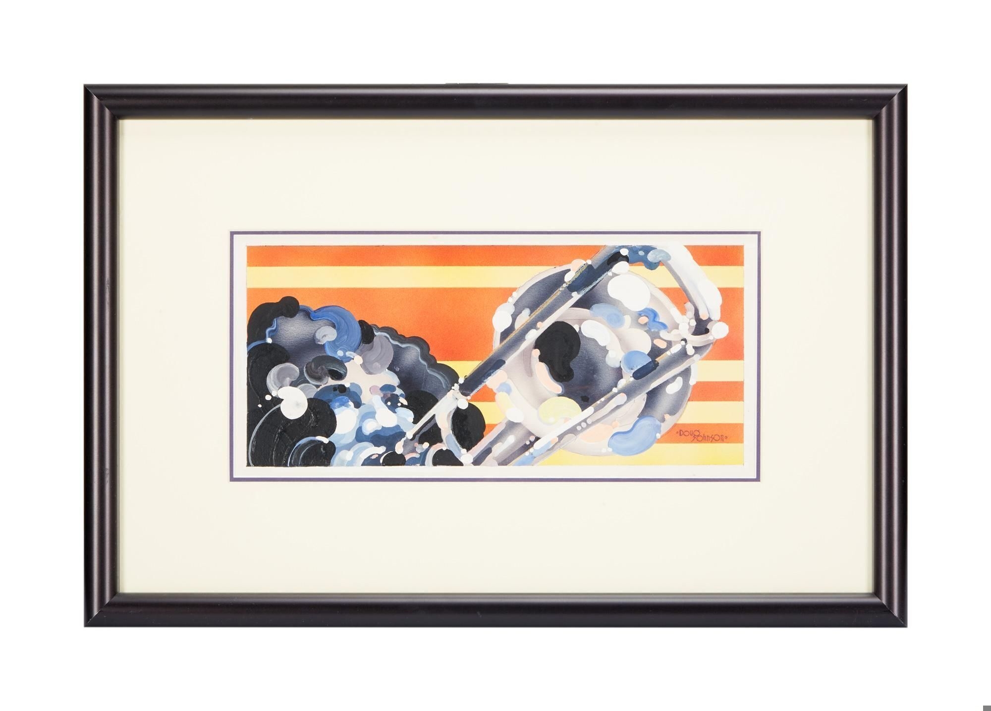 Doug Johnson | Playboy | Doug Johnson Small Jazz Painting (1972 ...