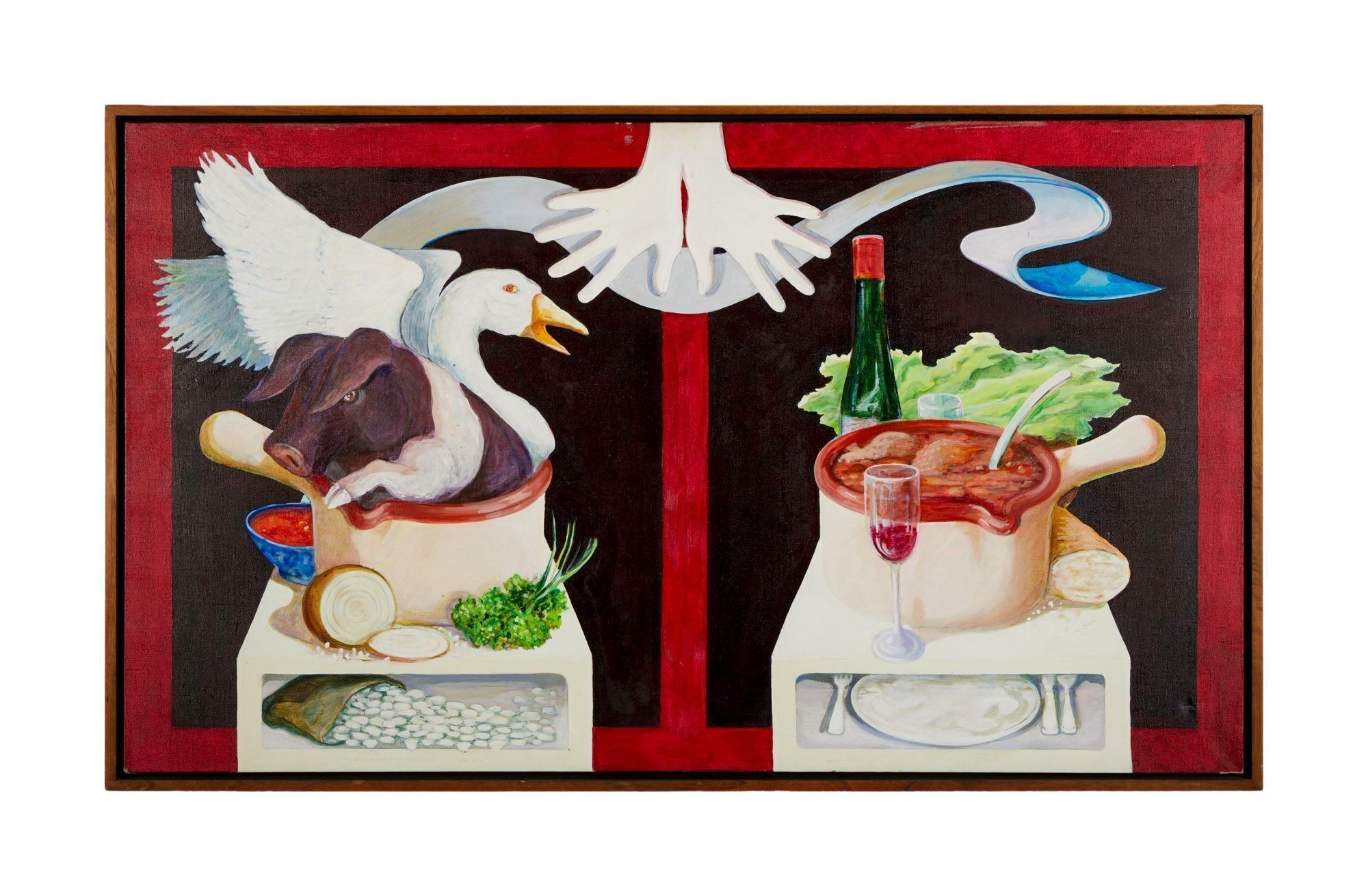Ellen Lanyon | Playboy | Ellen Lanyon Cassoulet Painting (1975) | MutualArt