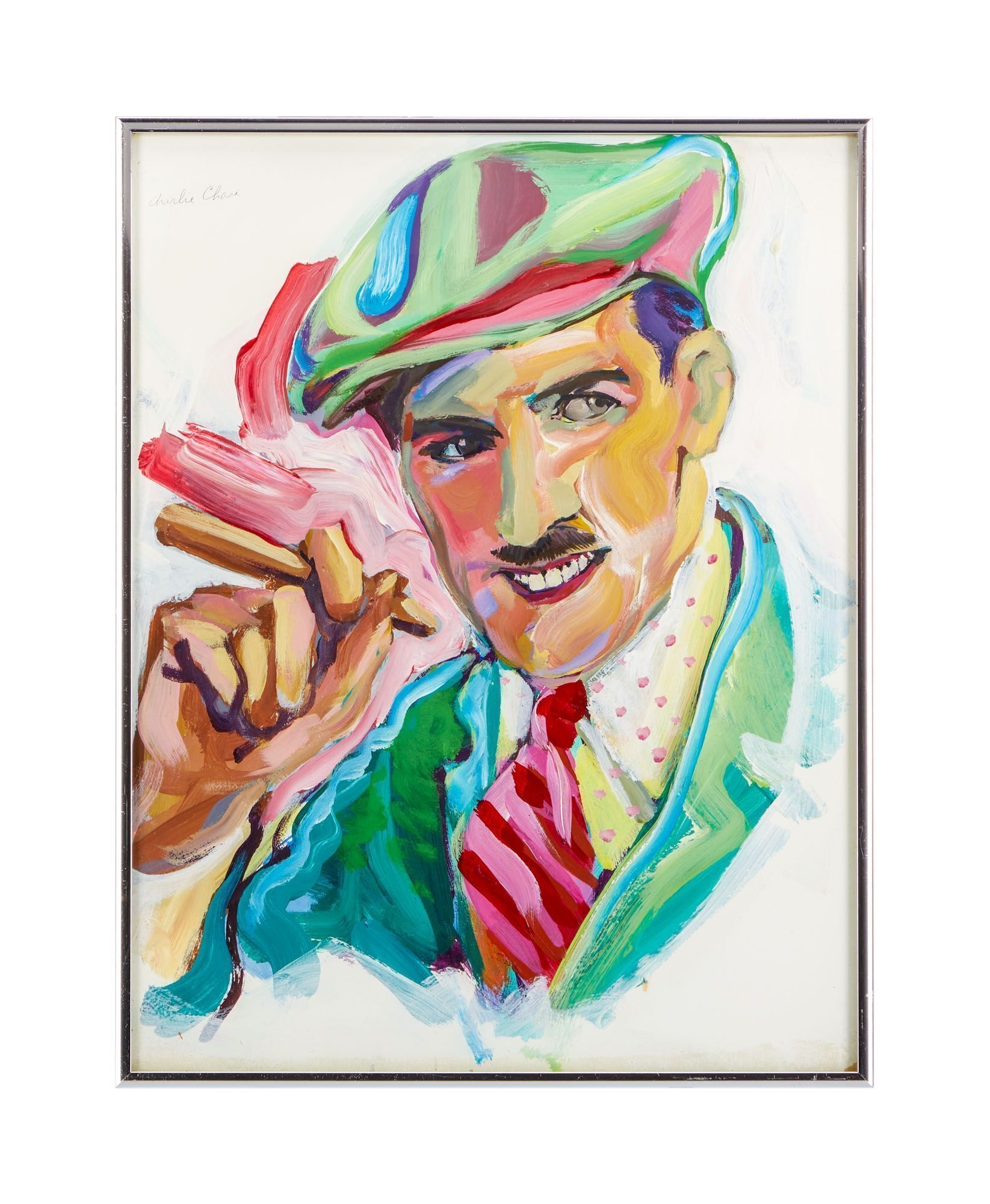 Barry Geller | Playboy | Barry Geller Charlie Chase Painting (20th ...