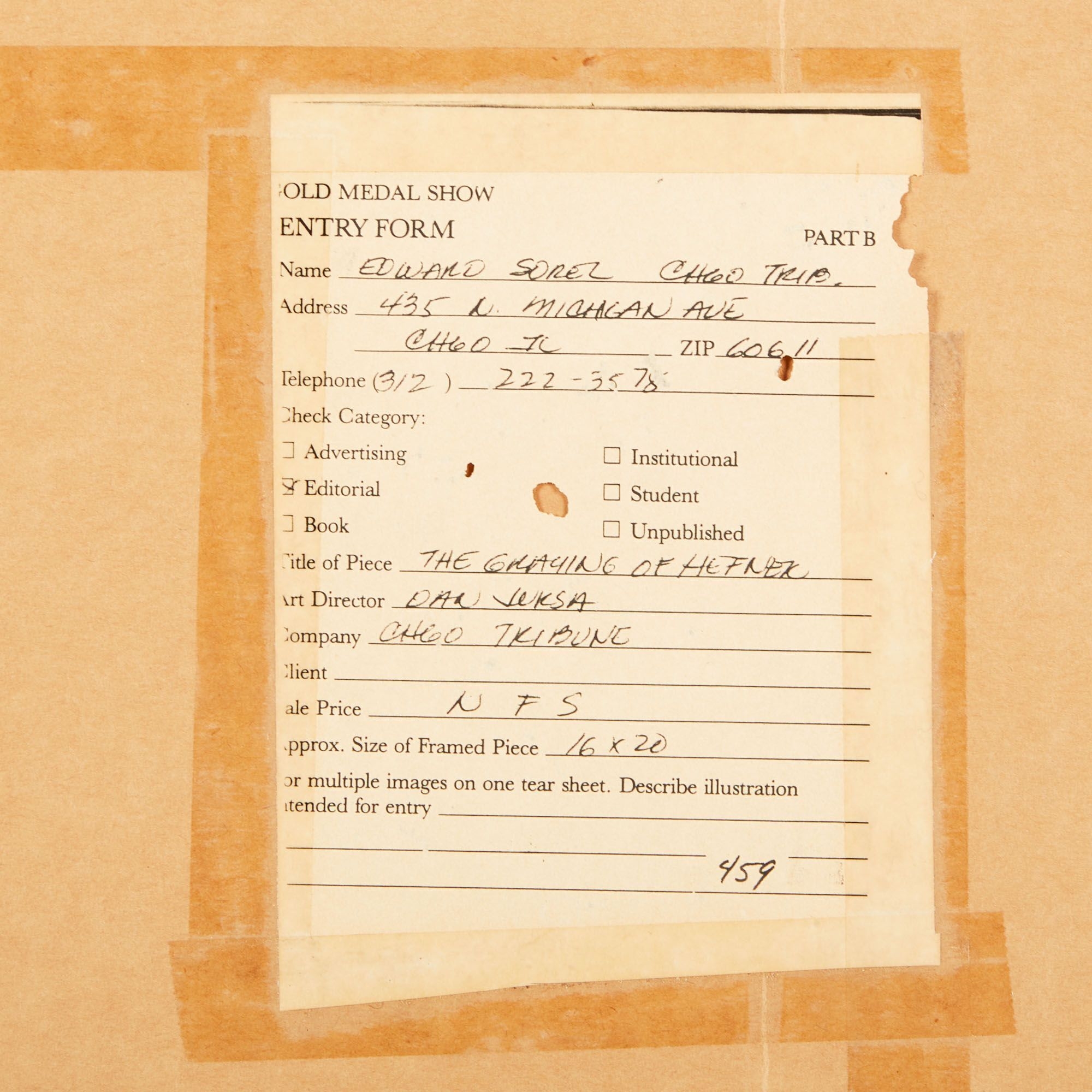 Edward Sorel | Hugh Hefner | Edward Sorel Signed Original Illustration ...