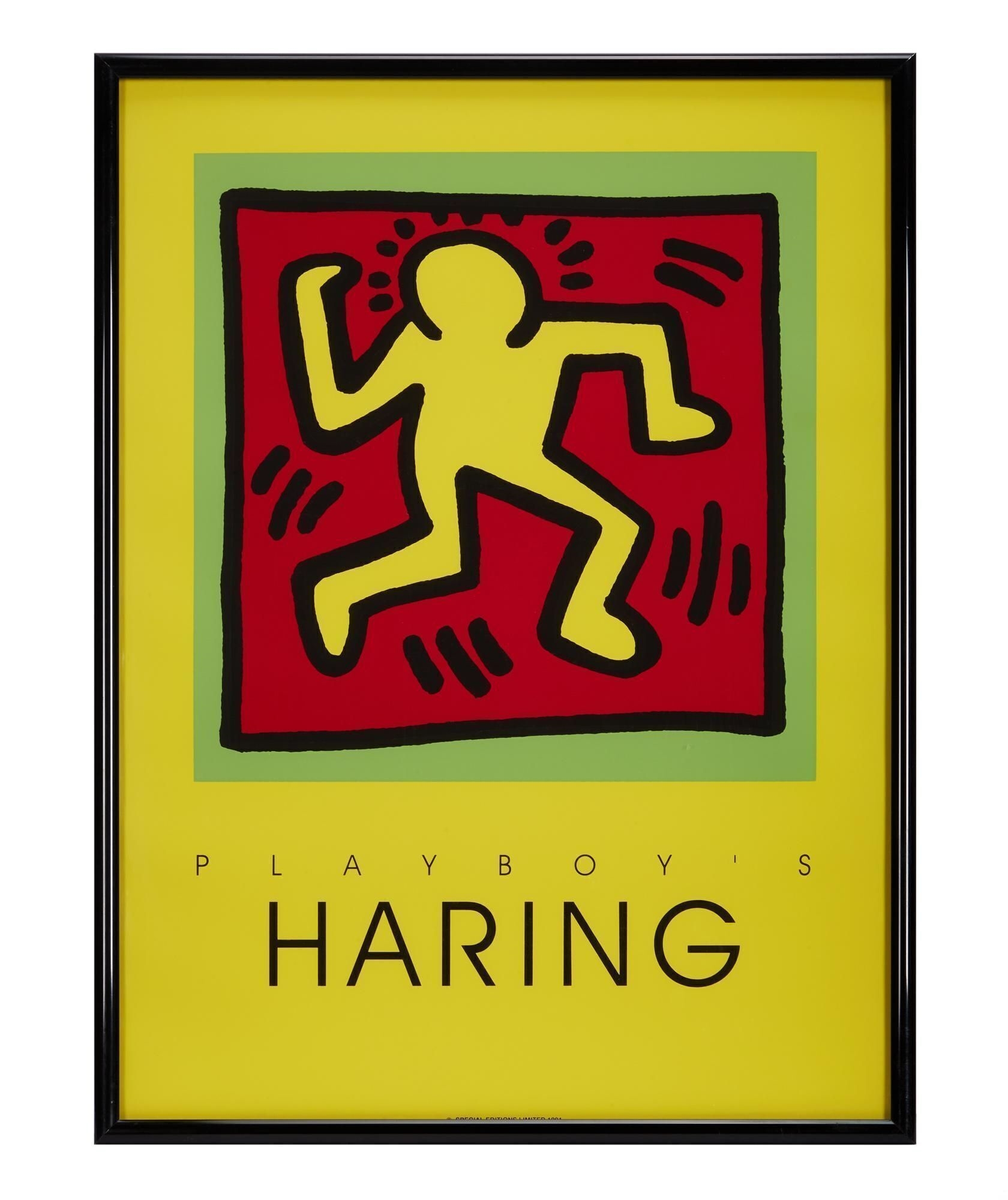 Keith Haring | Playboy | Keith Haring Playboy's Haring Yellow Serigraph ...