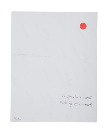Ed Cronenweth | Marilyn Monroe | 1948 Ed Cronenwith Original Negative ...
