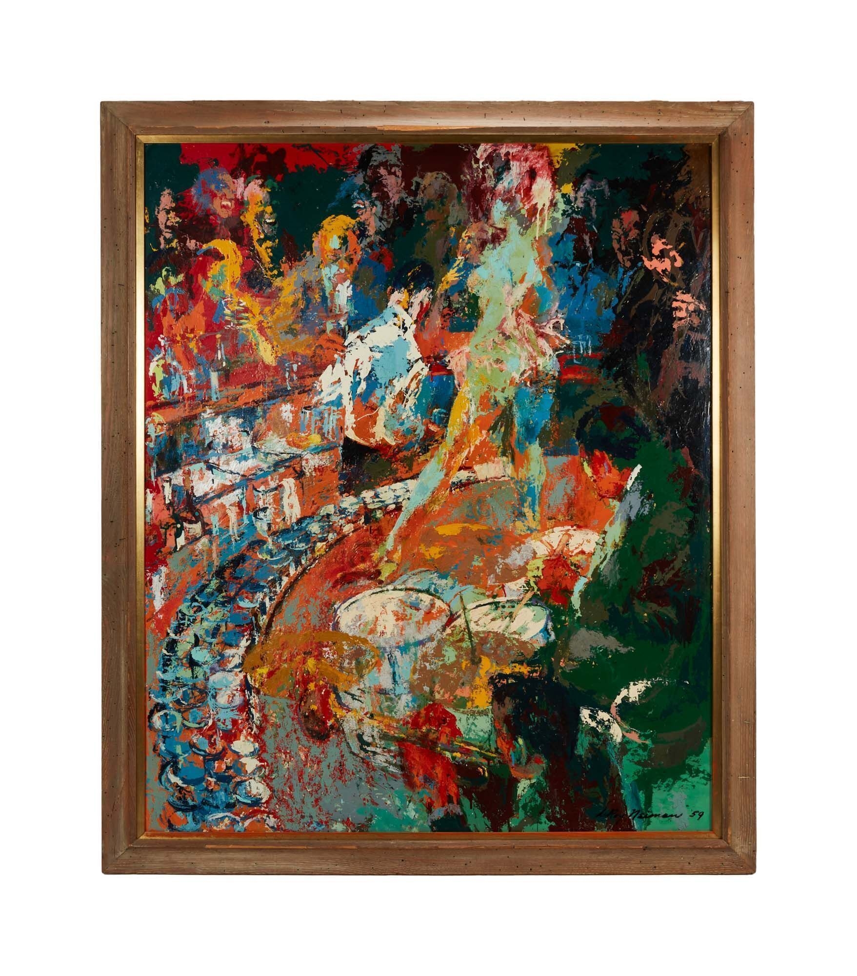 LeRoy Neiman | Playboy | LeRoy Neiman Stage Bar Painting (1959) | MutualArt