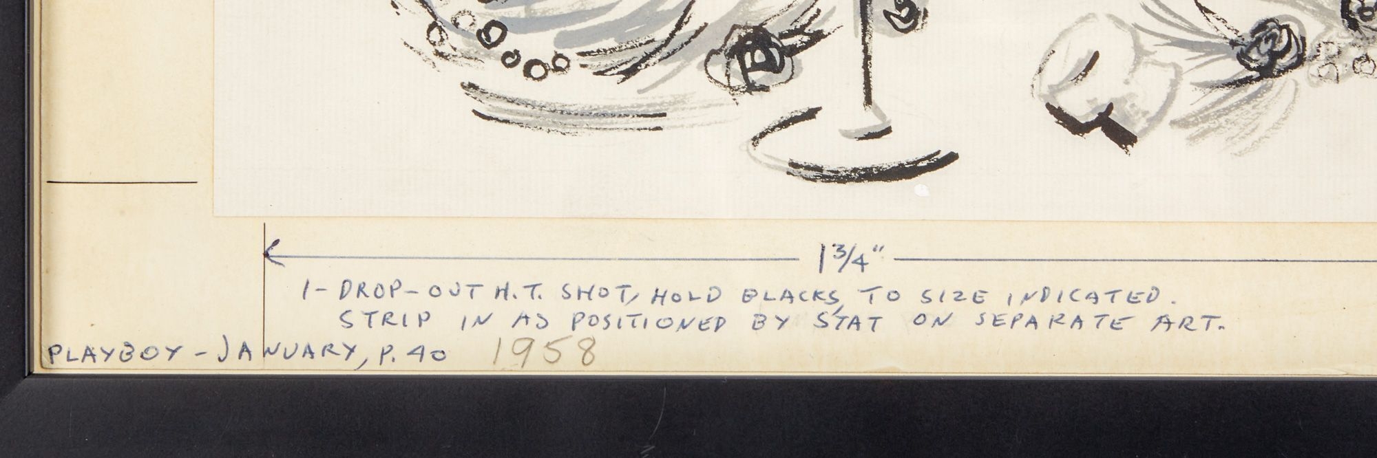 LeRoy Neiman | Playboy | LeRoy Neiman Femlin With Champagne Drawing ...