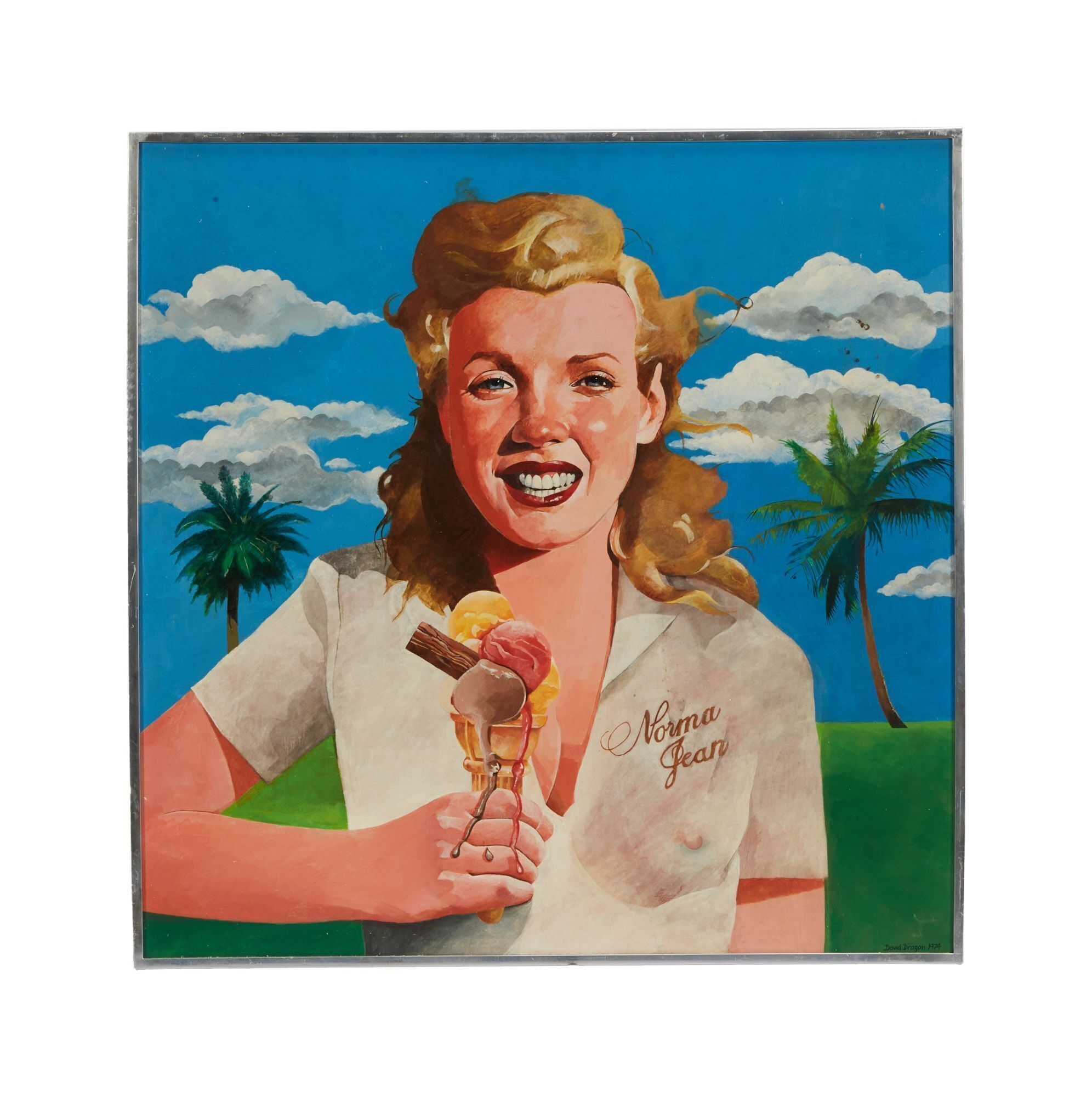 David Dragon | Hugh Hefner | David Dragon Signed Original 1974 Marilyn ...