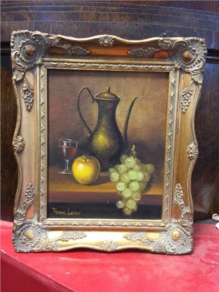 Frank Lean | still life with wine glass | MutualArt