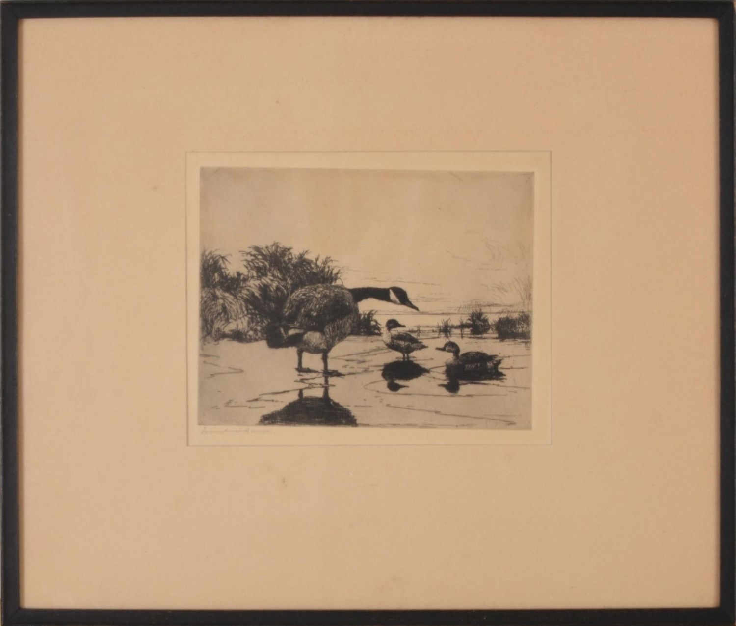 Frank Weston Benson | FRANK WESTON BENSON ETCHING (1917) | MutualArt