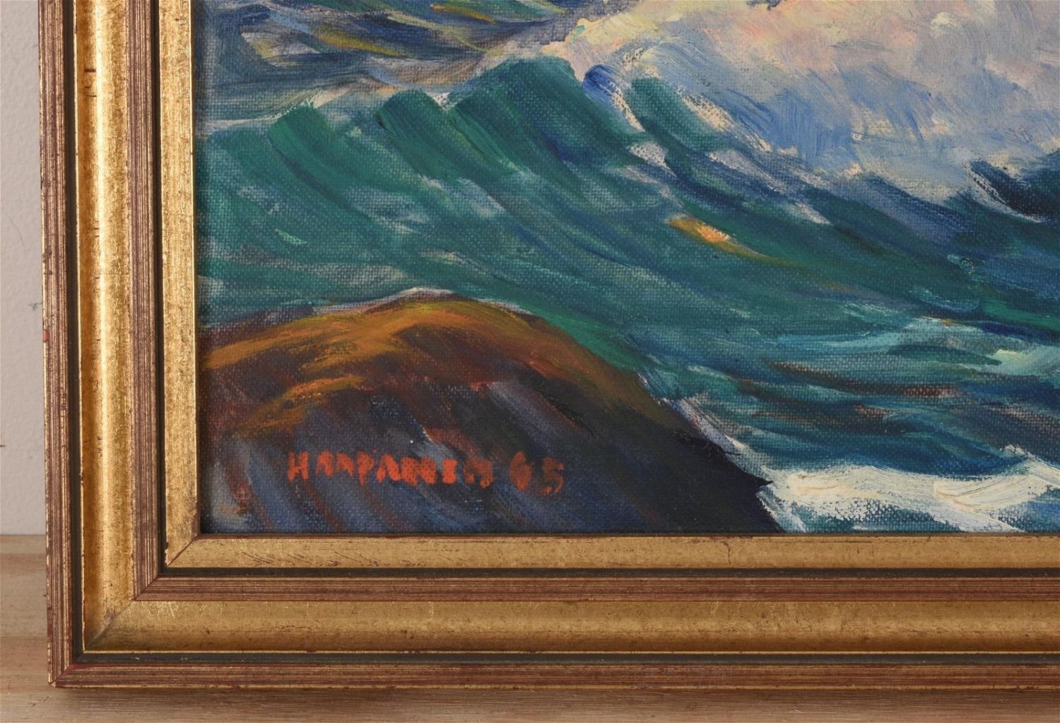 John Nichols Haapanen | JOHN NICHOLS HAAPANEN SEASCAPE PAINTING (1965 ...