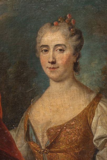 Louis René Vialy | Portrait of a Lady (1734) | MutualArt