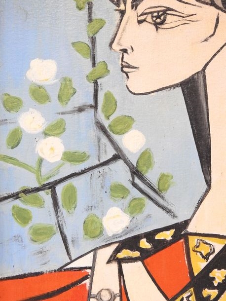 Pablo Picasso | Pablo PICASSO after Jacqueline with flowers. Oil on ...
