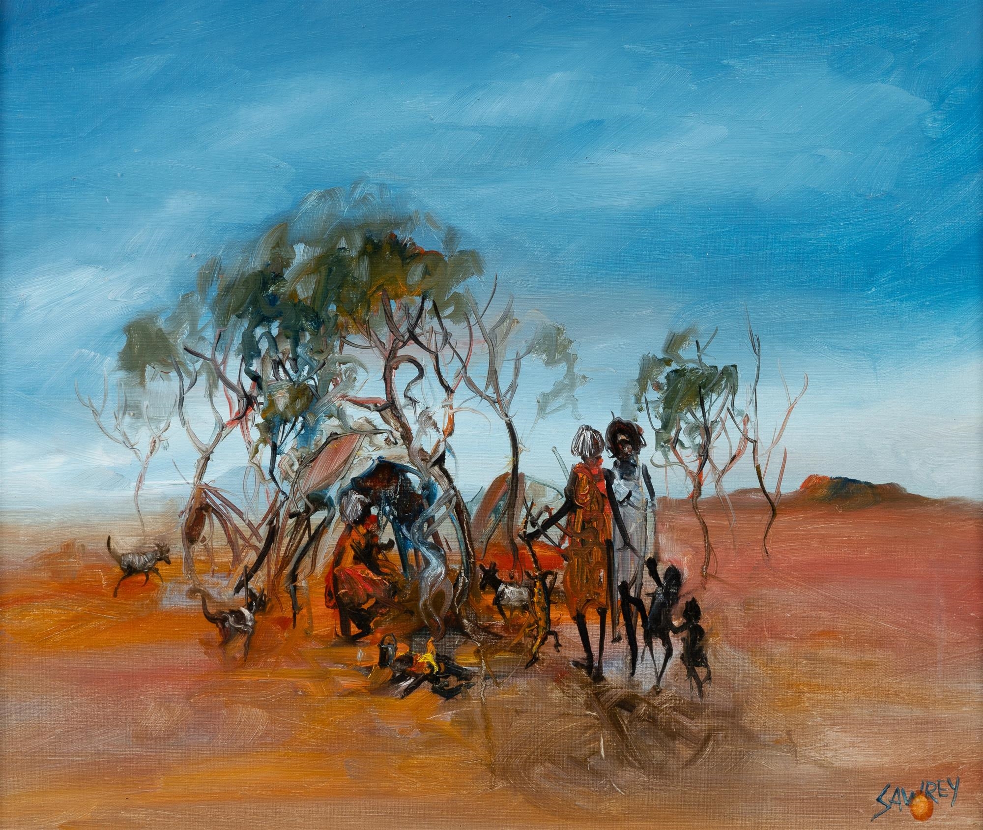 Hugh Sawrey | The Wurlie Camp (Alice Springs, NT | MutualArt
