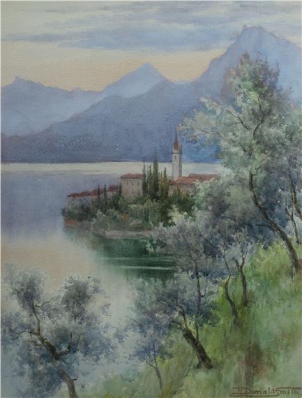 Helen Donald-Smith | Varenna from the Campo Santo (1906) | MutualArt