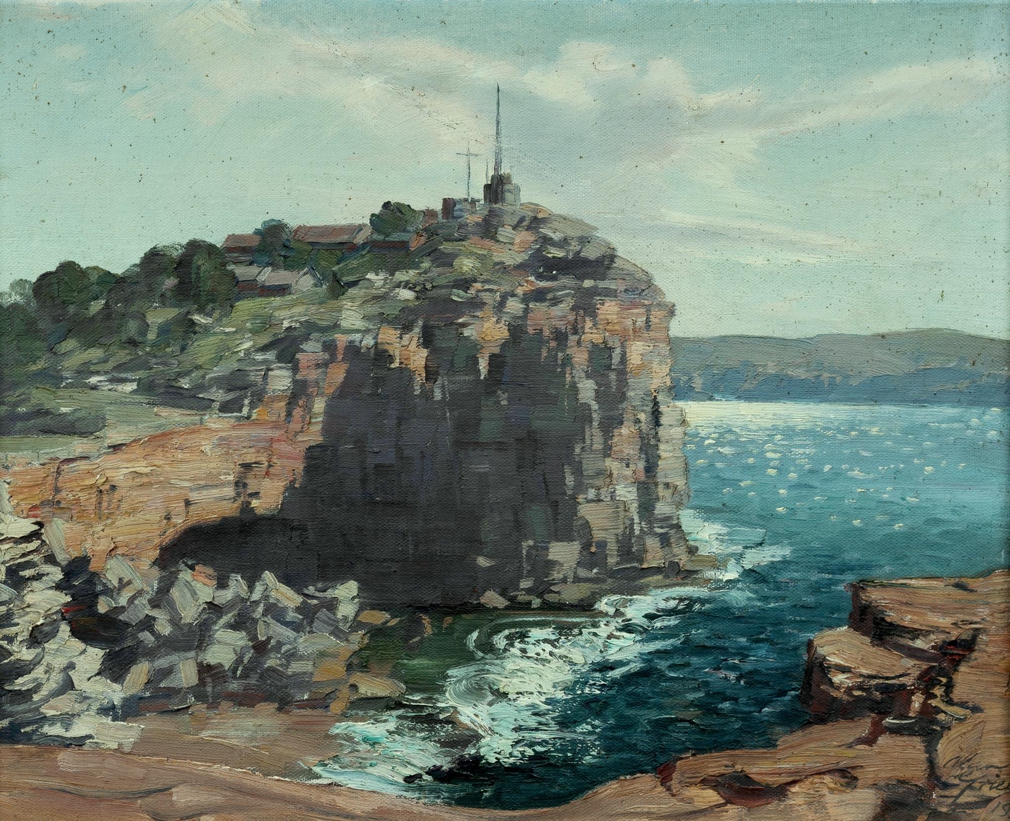Alan Robert Colquhoun Grieve | Coastal Cliff Scene (1959) | MutualArt