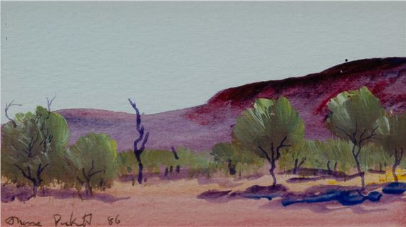 Shane Pickett | Central Australian Landscape (1986) | MutualArt